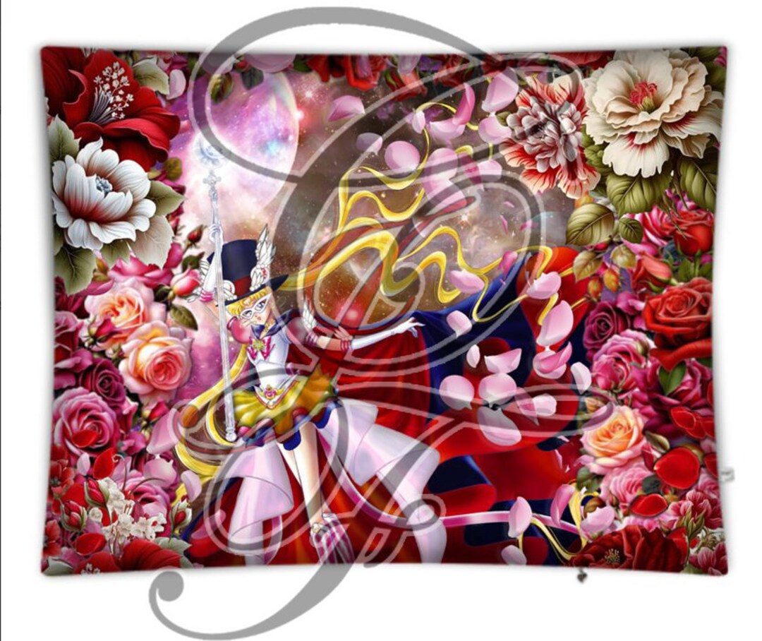 CJF Designs Sailormoon 30th Anniversary Floral 48 X 36'' GIANT Floor ...