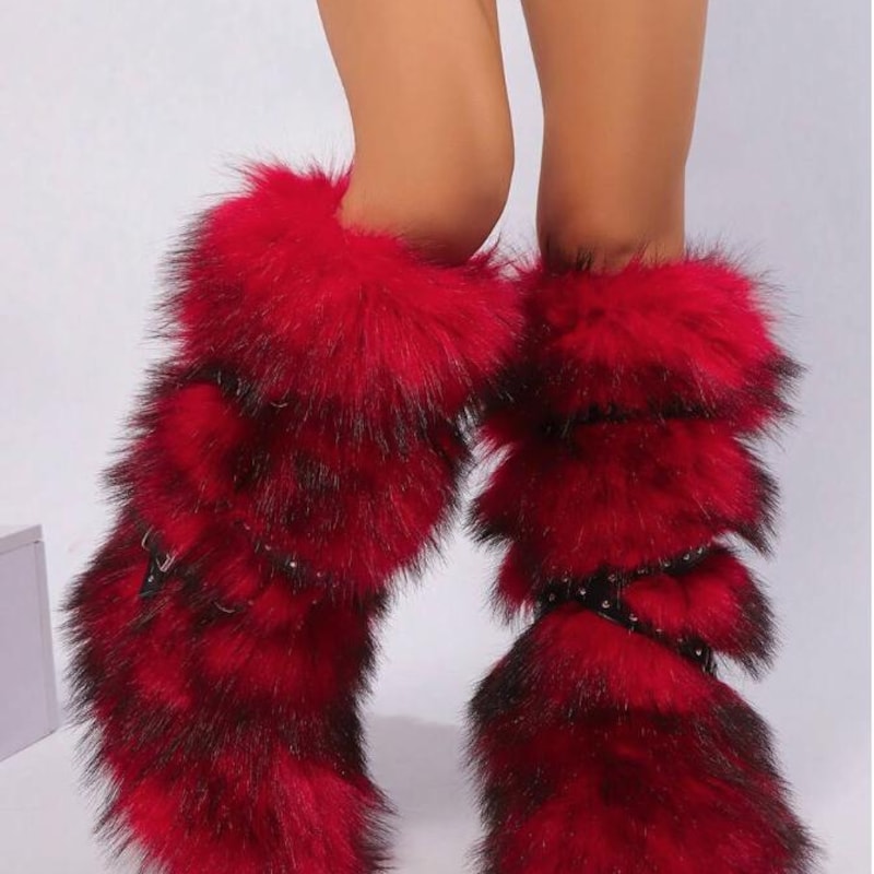 Fuzzy Boots - Etsy