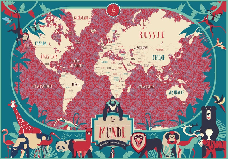 Jungles Around The World Map - United States Map