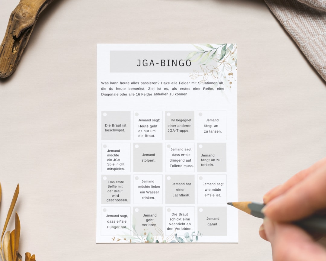 JGA Games to Print Out Set for Women 6 Games in a Package Design Boho ...