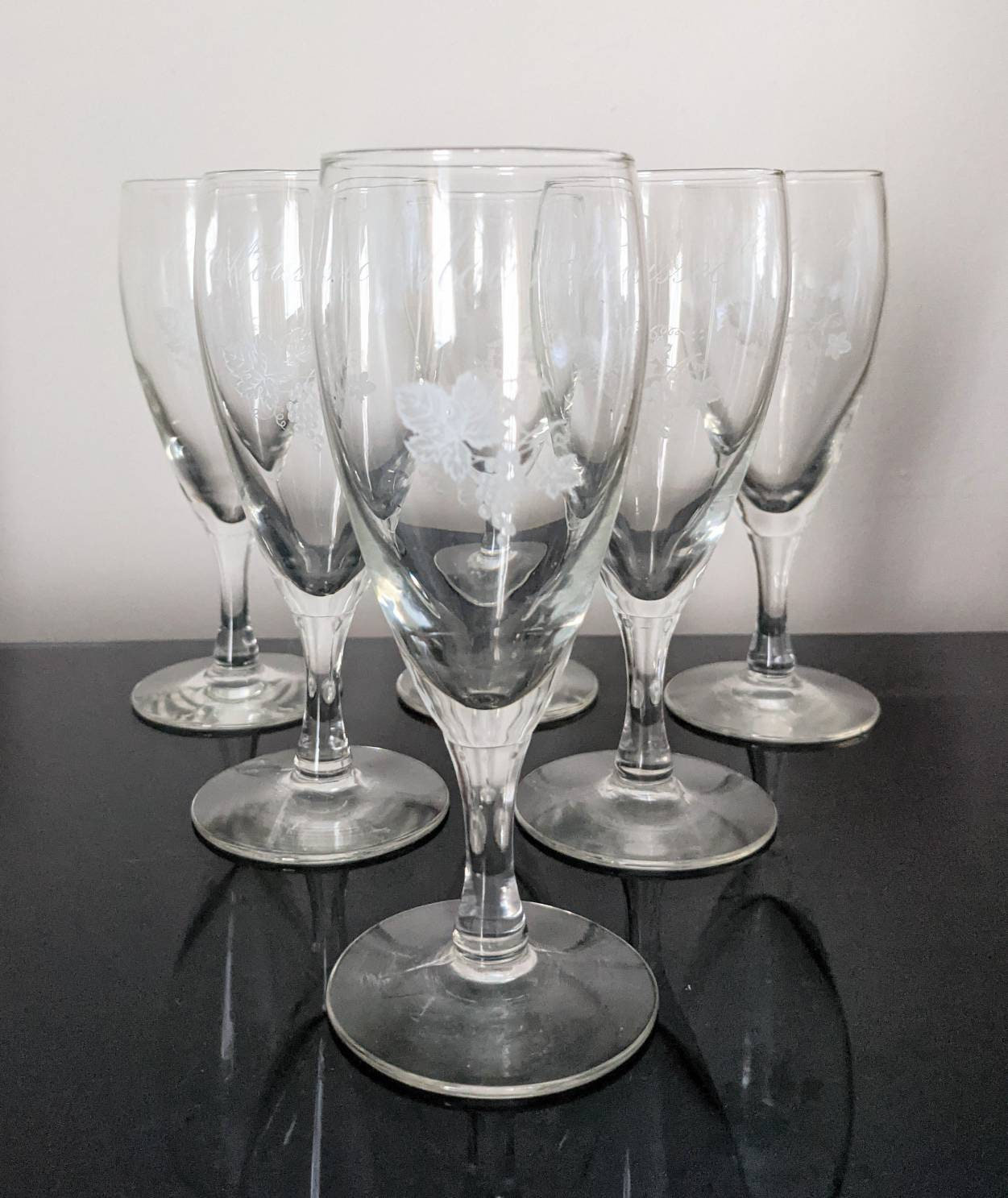 Set of Two 1960s Moussec Drinks Glasses Cocktails Drinks Party - Etsy