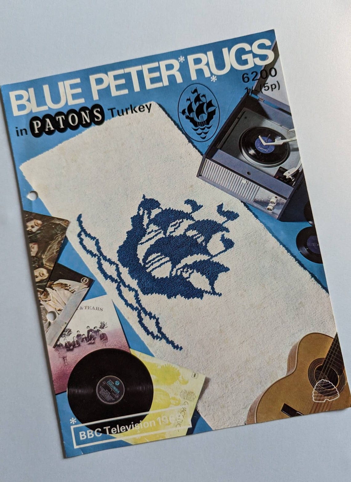 Rug Making Pattern for Blue Peter Emblem Rug Turkey Knot Rug - Etsy