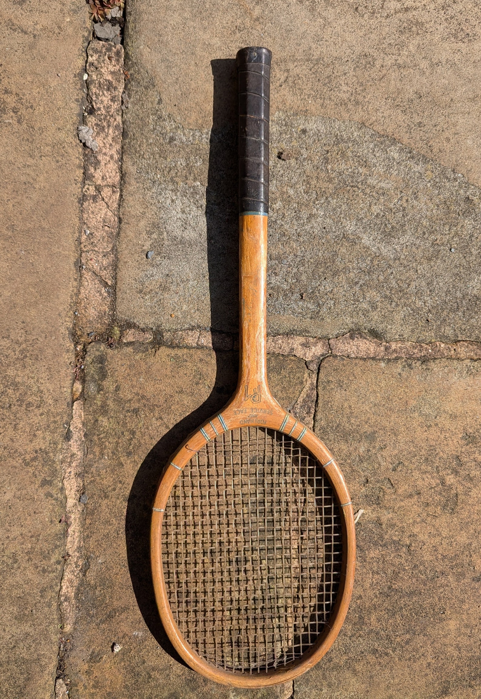 Vintage PM Wooden Tennis Racket Wall Decor Games Room - Etsy