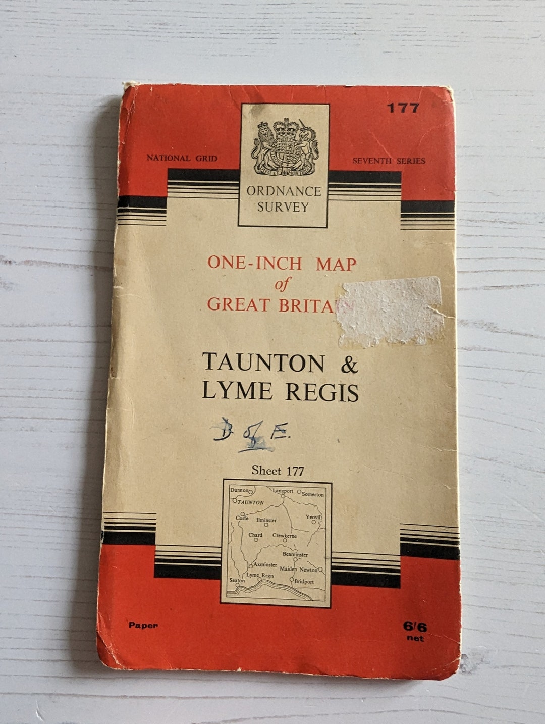 Vintage Map 1960 Ordnance Survey One-inch Map of Great Britain Paper ...
