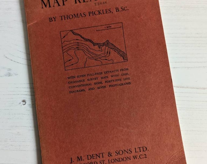 Map Reading by Thomas Pickles Vintage Children's School Geography ...