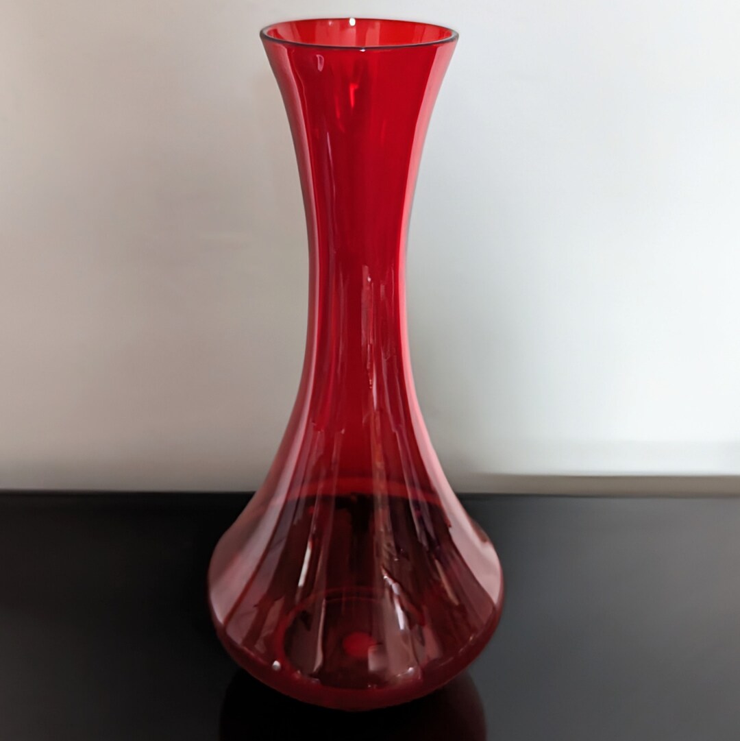 Rote Glasvase Bond Ware Japan Glasvase Vintage - Etsy.de