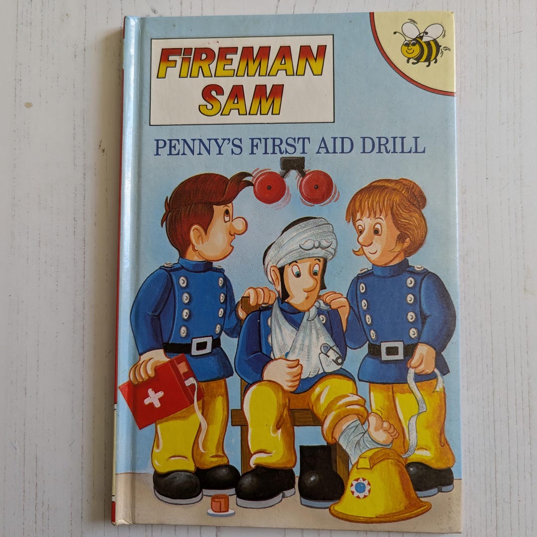 Fireman Sam Penny's First Aid Drill Book 1992 From the Original 1980s ...