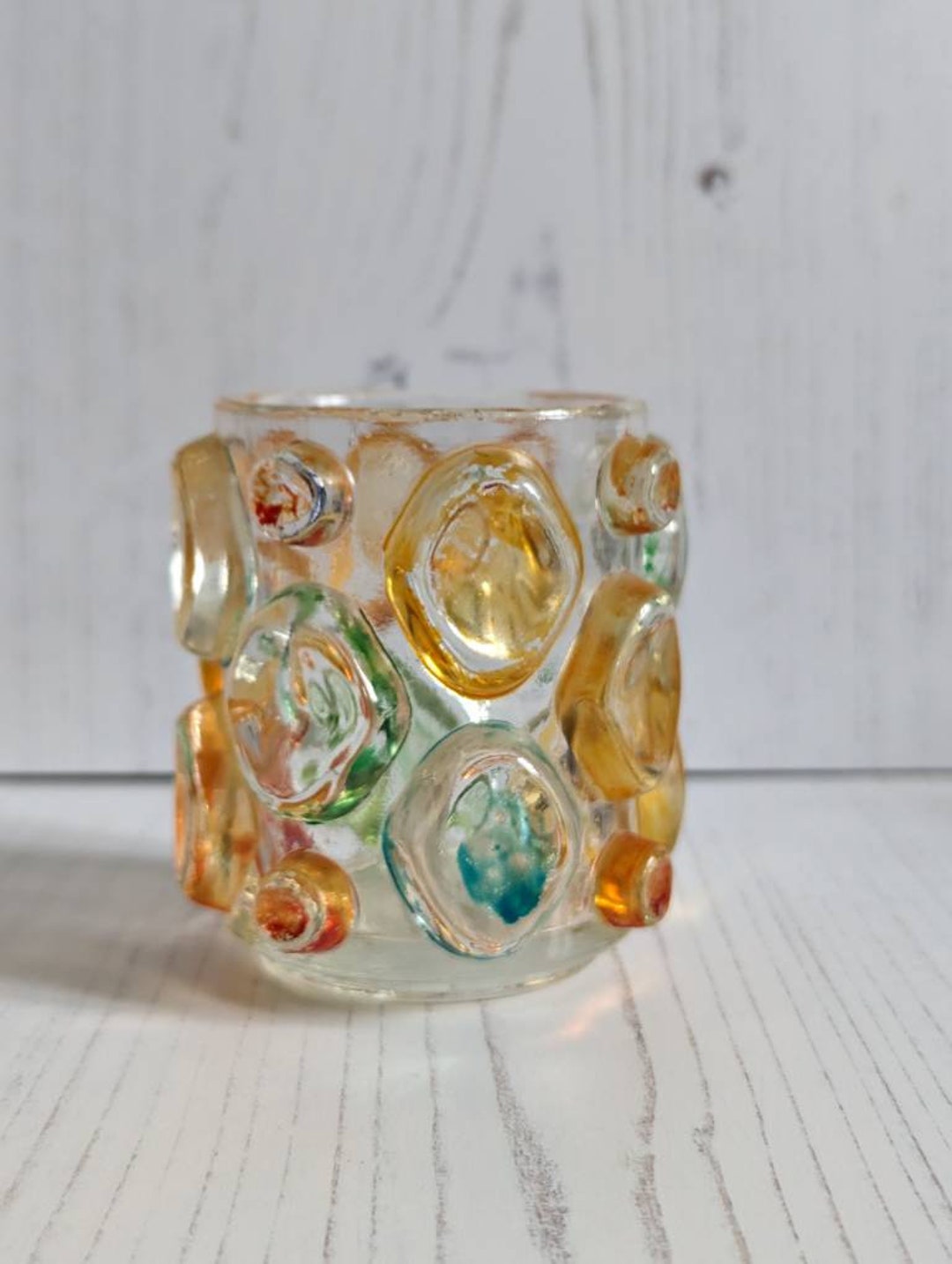 Vintage Japanese Small Bond Ware Pressed Glass Vase 1960s/ 1970s - Etsy