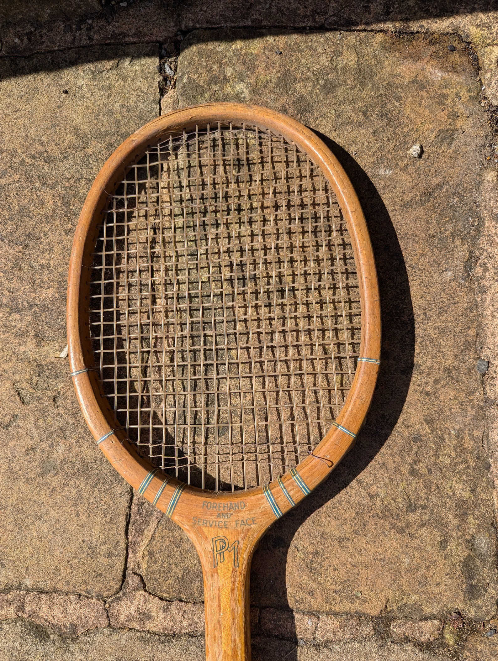 Vintage PM Wooden Tennis Racket Wall Decor Games Room - Etsy