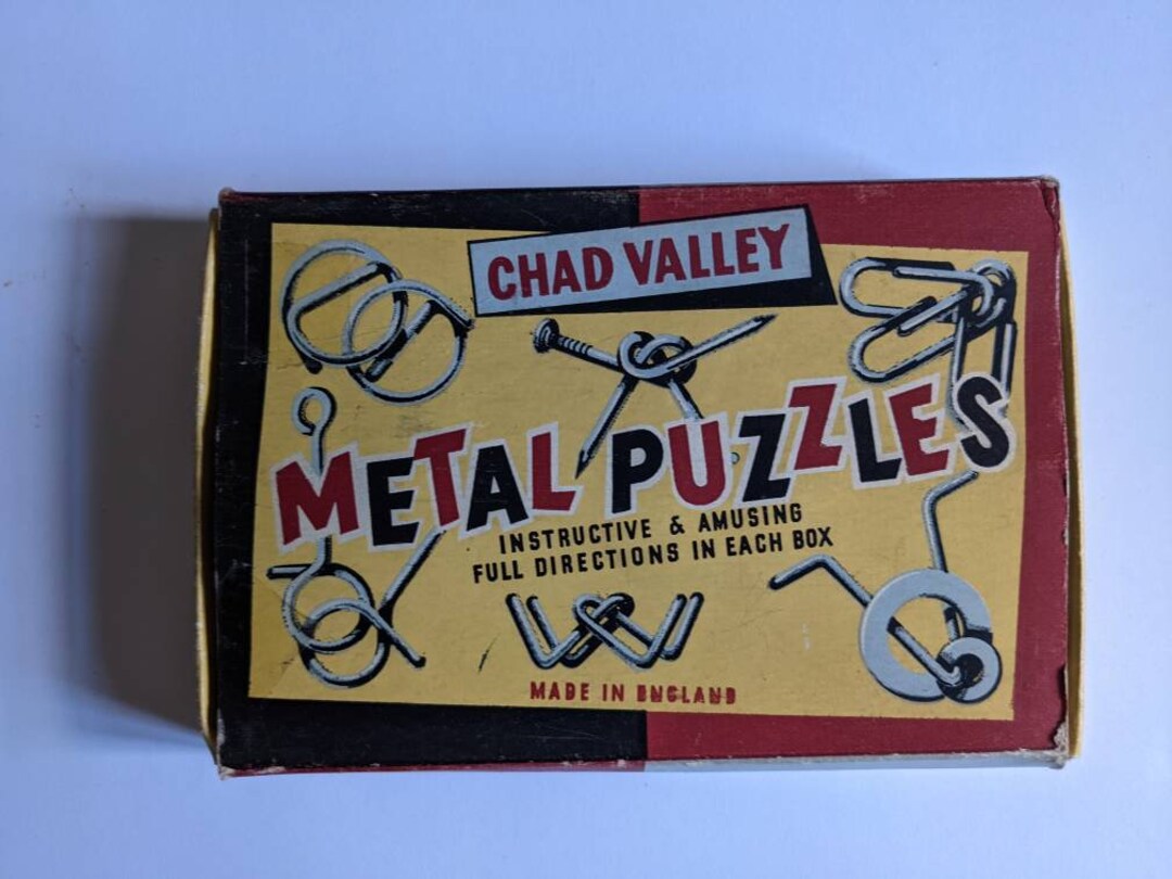 Vintage 1950s Chad Valley Metal Puzzles Complete With Instructions - Etsy
