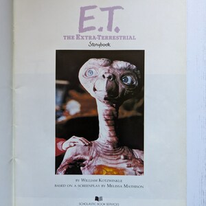 E.T. the Extra-terrestrial Storybook 1982 Children's Reading Book ...