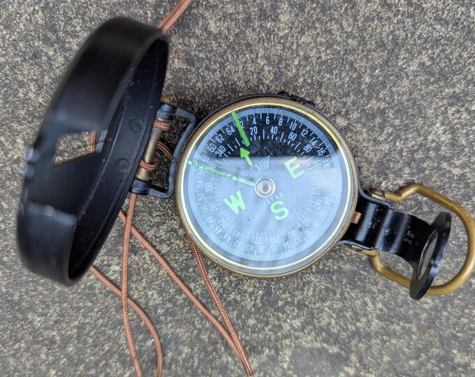 Vintage YCM Japan Lensatic Compass Hiking Outdoors Military Field - Etsy