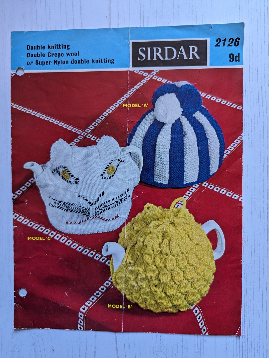 Original Sirdar Pattern for Three Styles of Tea Cosy Double - Etsy