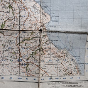 1941 War Office Map: England, Whitby & Saltburn Cloth Map - Etsy