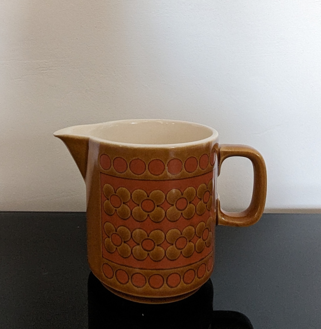 Hornsea Pottery Saffron Pattern Jug 1970s Retro Kitsch - Etsy