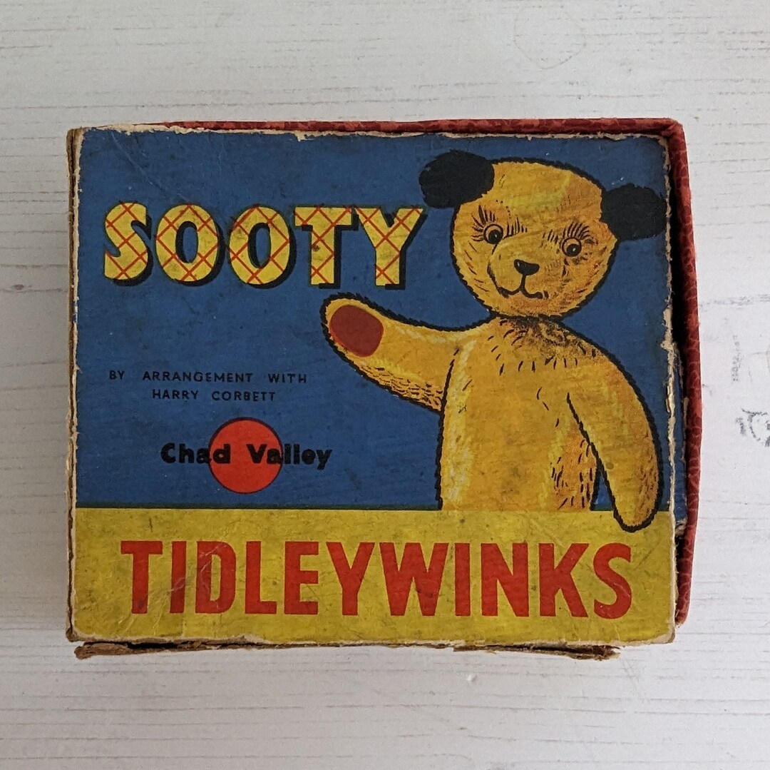 Vintage 1960s Chad Valley Sooty Tidleywinks Tiddley Winks Game - Etsy