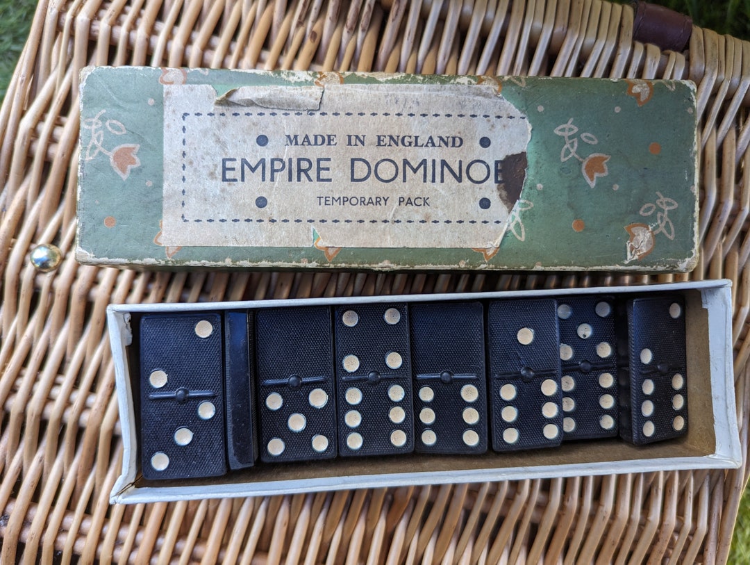 Mid-century Empire Dominoes Original Box Made in England - Etsy