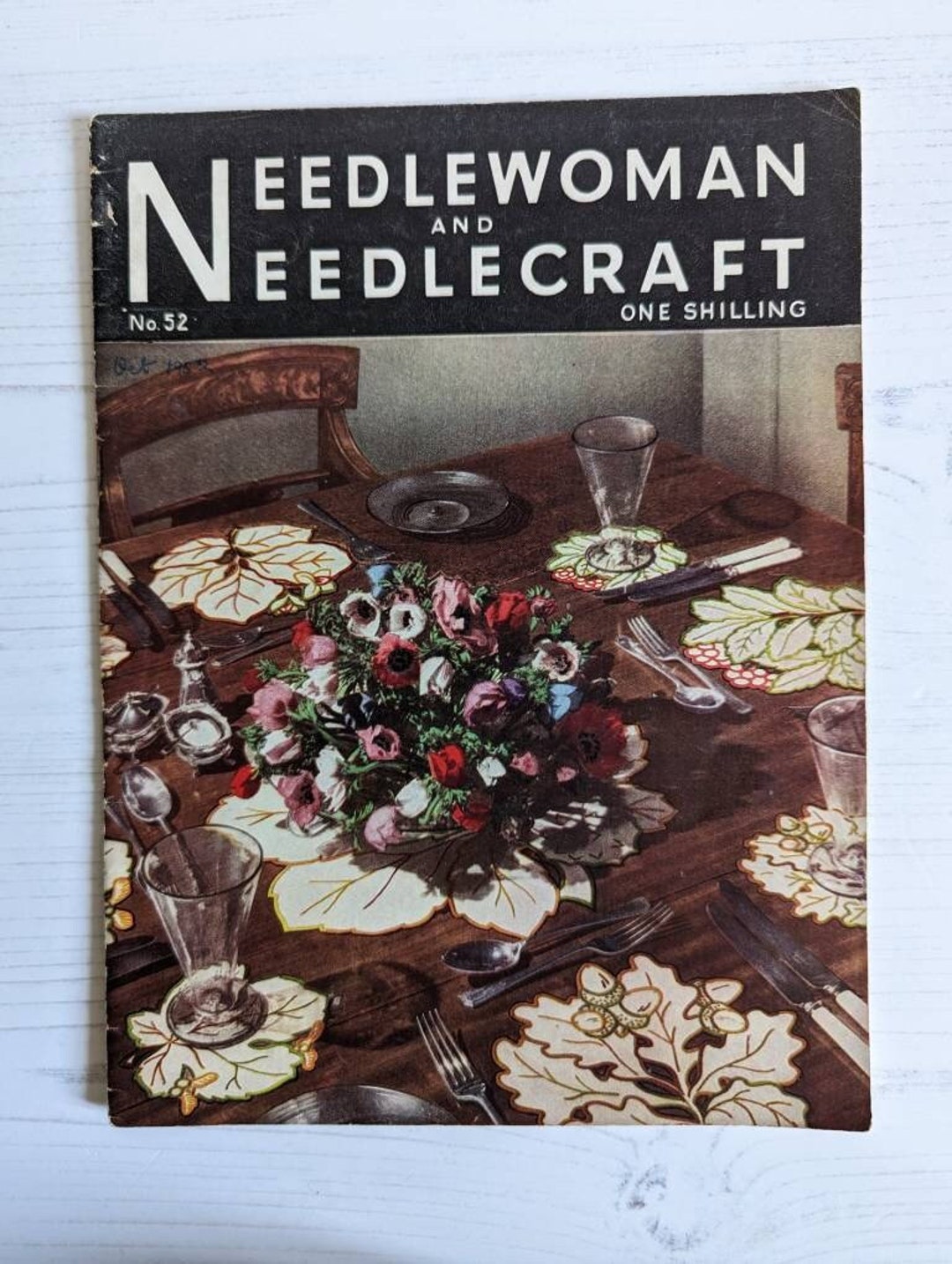 Needlewoman and Needlecraft Magazine No 52 October 1952 Vintage ...