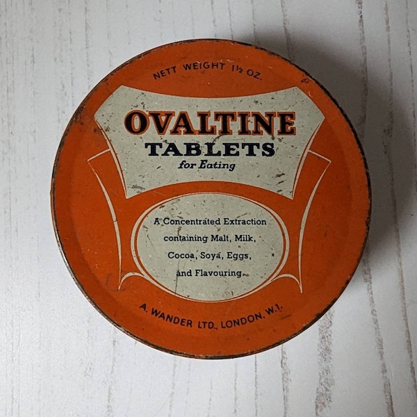 Ovaltine Tablets Tin - Etsy