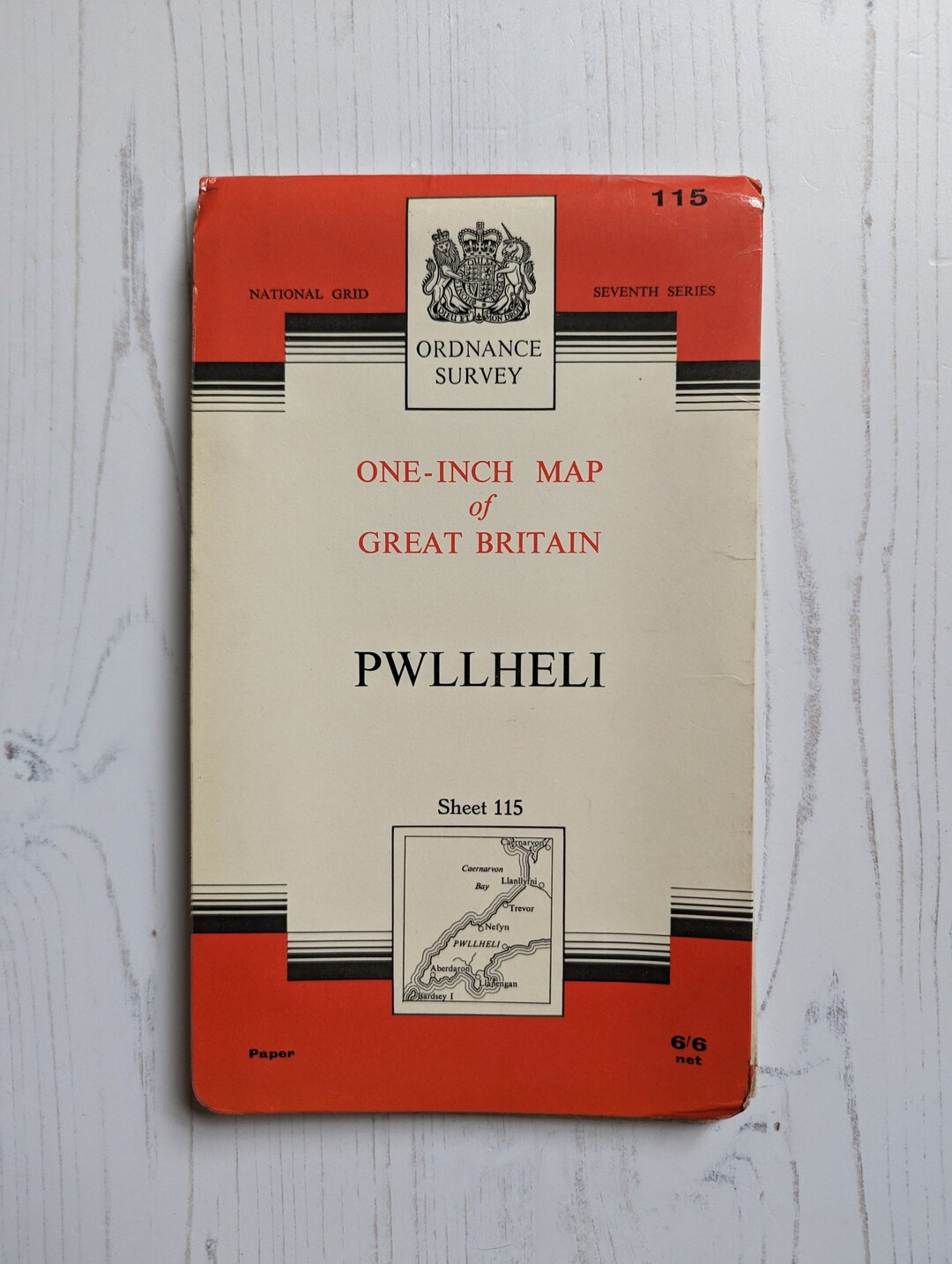 1962 Ordnance Survey One-inch Paper Map Pwllheli Vintage - Etsy