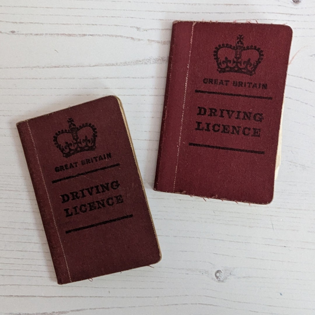 Two 1970s Paper Driving Licences Classic Car Owner Gift - Etsy