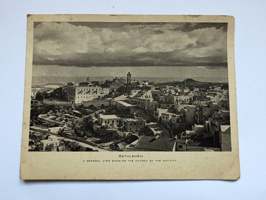 Vintage 1920s Bethlehem Church of the Nativity Postcard Not Posted or ...