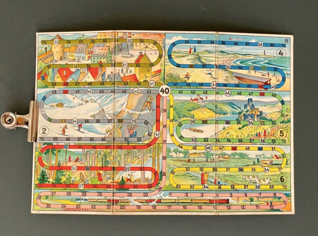 Race Round the EUROPE Game Board 1930's ORIGINAL VINTAGE - Etsy