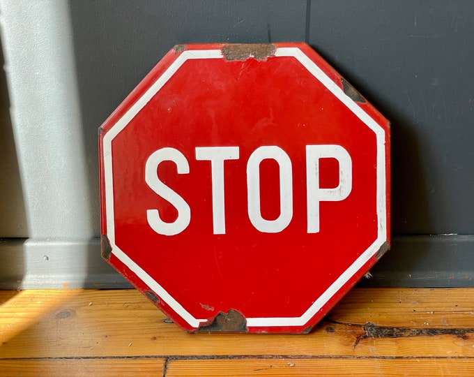 STOP SIGN Original 1970's DRIVING School Sign Man Cave Traffic Sign - Etsy