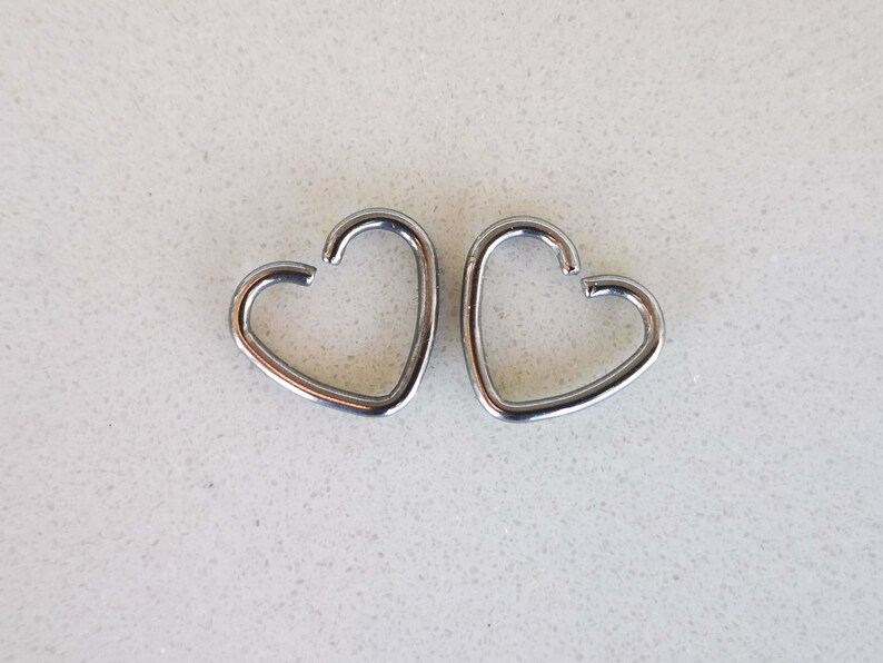 Heart Shaped Daith Earring / Rook Earring / Helix Earring / - Etsy