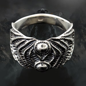 Sterling Silver Ring of Namira: Daedric Fantasy Video Game Jewelry - Etsy