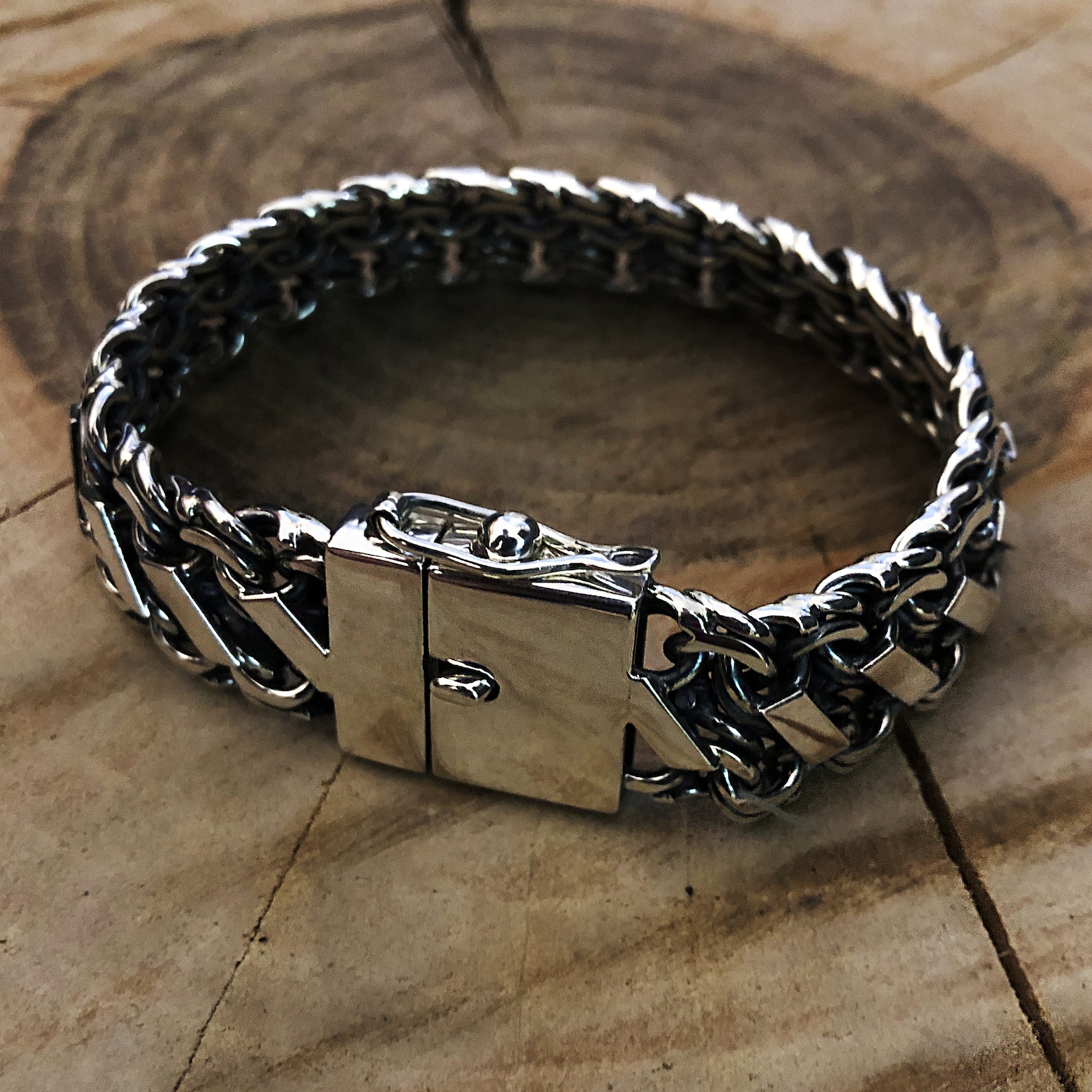 Heavy Men's Silver Bracelet Sterling Silver Jewelry - Etsy