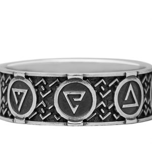 Aard, Igni, Axii, Yrden, Quen, Magic Signs Ring, Silver Fantasy Jewelry ...