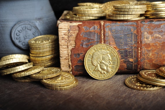 Septim Coin Pack Tamriel LARP Fantasy RPG Brass - Etsy