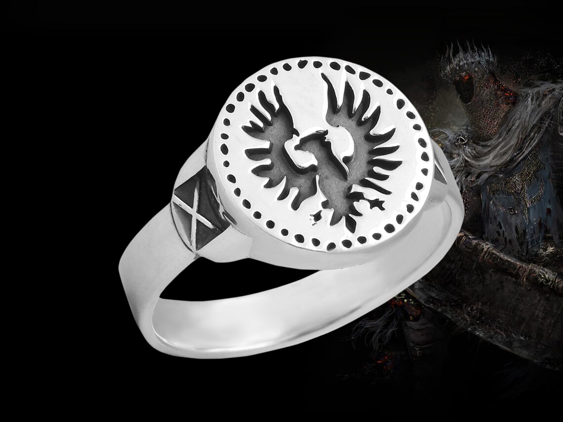 Hawk Ring LARP Jewelry Fantasy Ring Handmade Ring Yellow - Etsy