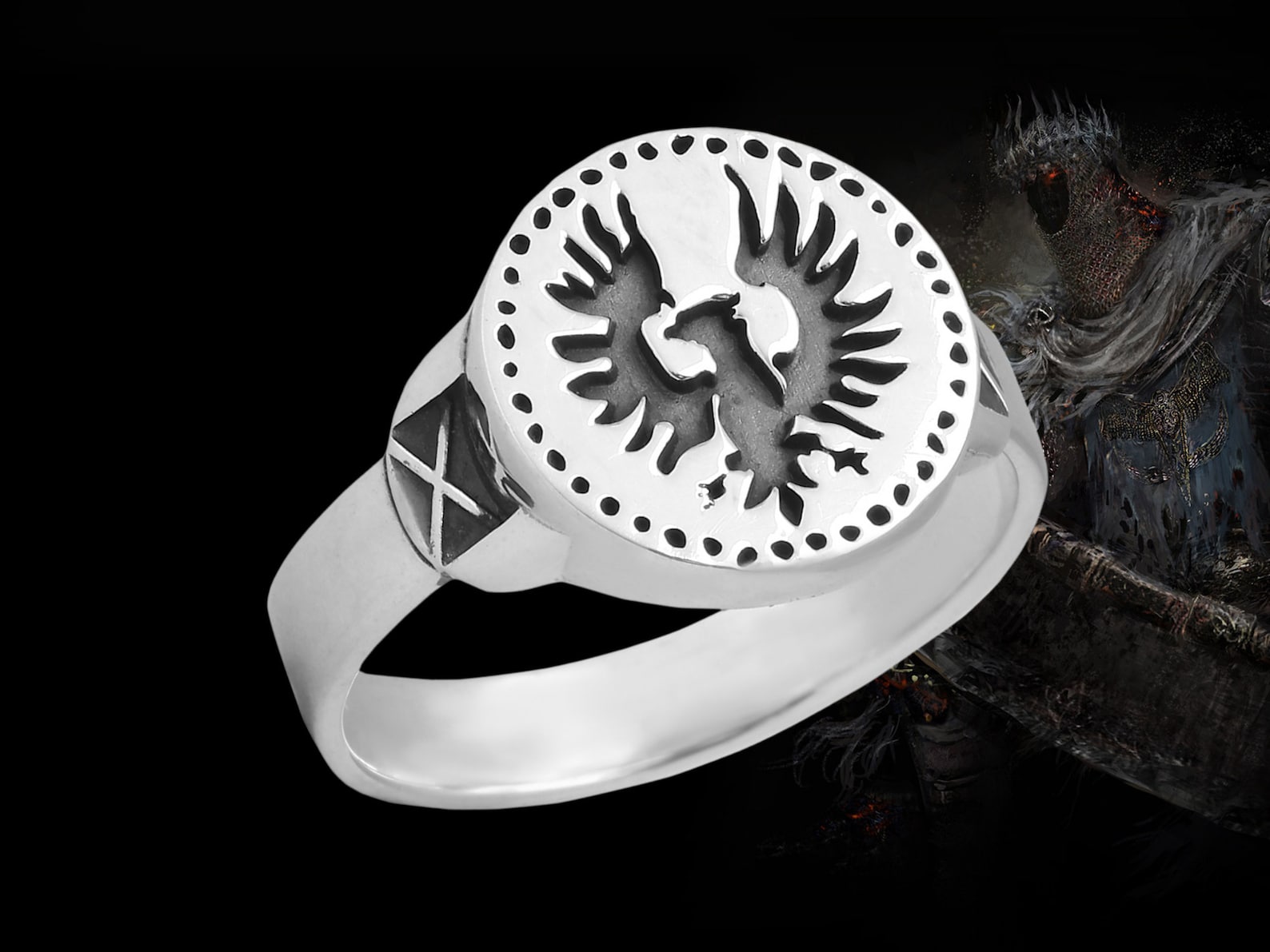 Hawk Ring LARP Jewelry Fantasy Ring Handmade Ring Yellow - Etsy