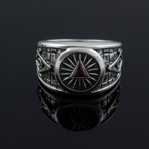 Masonic Man Ring, Secret Society, Gift for Him, Sterling Silver - Etsy