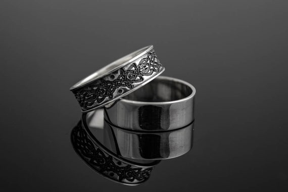 Scandinavian Ring Celtic Pattern Ring Vikings Jewelry | Etsy