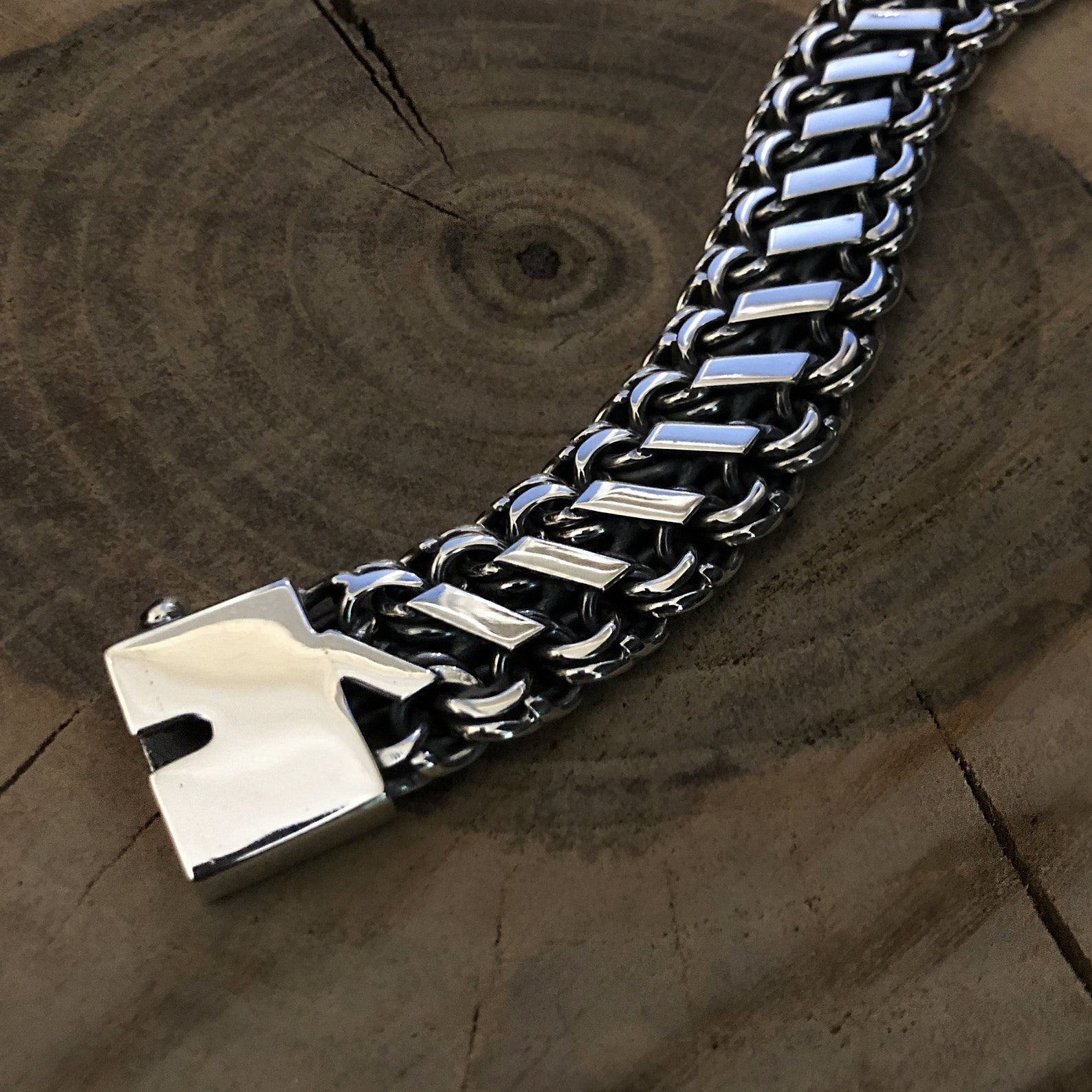 Heavy Men's Silver Bracelet Sterling Silver Jewelry - Etsy