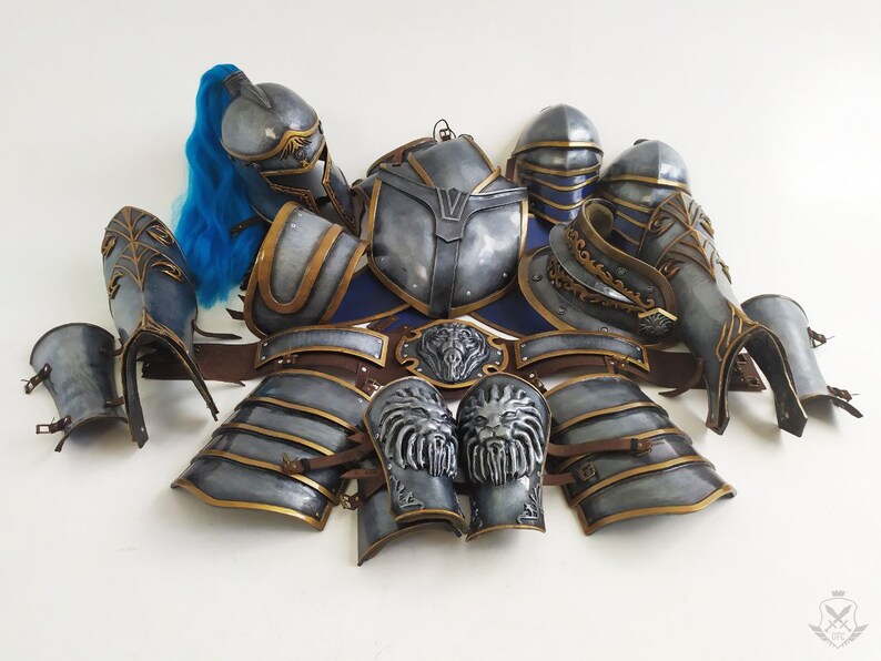 LARP armor set Footman cosplay Fantasy warrior armor set | Etsy