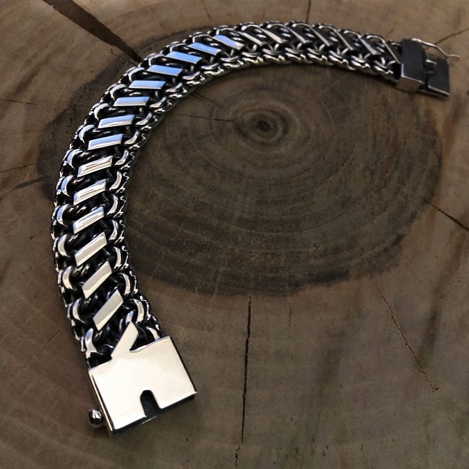 Heavy Men's Silver Bracelet Sterling Silver Jewelry - Etsy