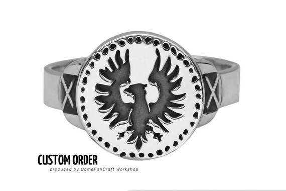 Hawk Ring LARP Jewelry Fantasy Ring Handmade Ring Yellow | Etsy