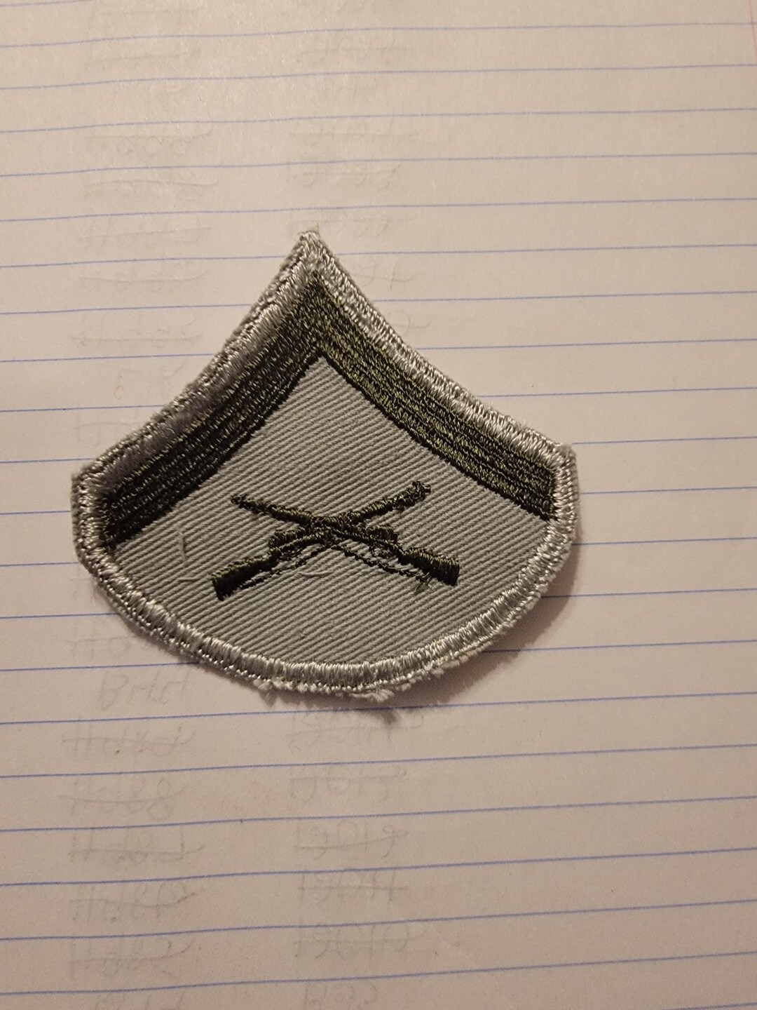 US Marines E-3 Lance Corporal Green Chevron Patch Rifle USMC - Etsy