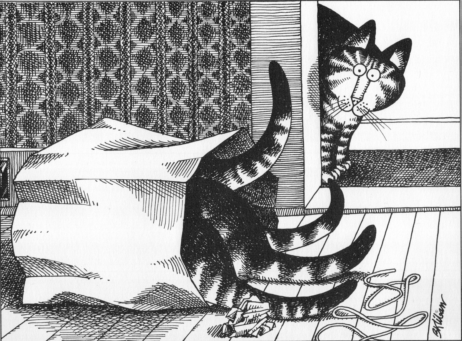 Kliban Cat Original Vintage Cat Print. February 01 - Etsy