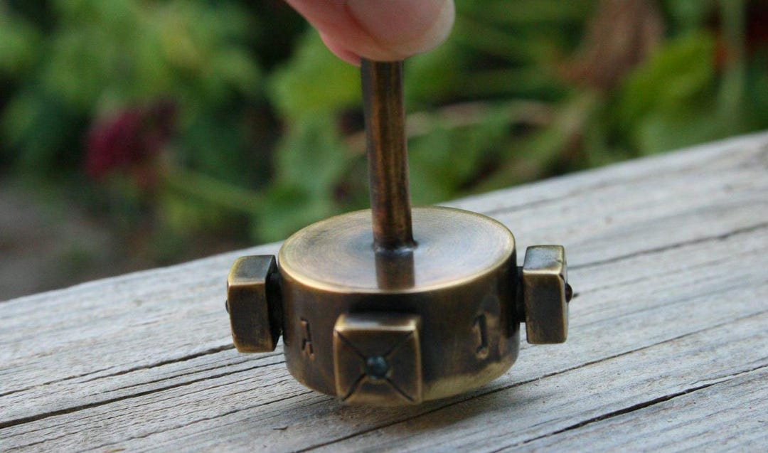 Square Dreidel, Brass Dreidel, FREE SHIPPING Brass Spinning Toy ...