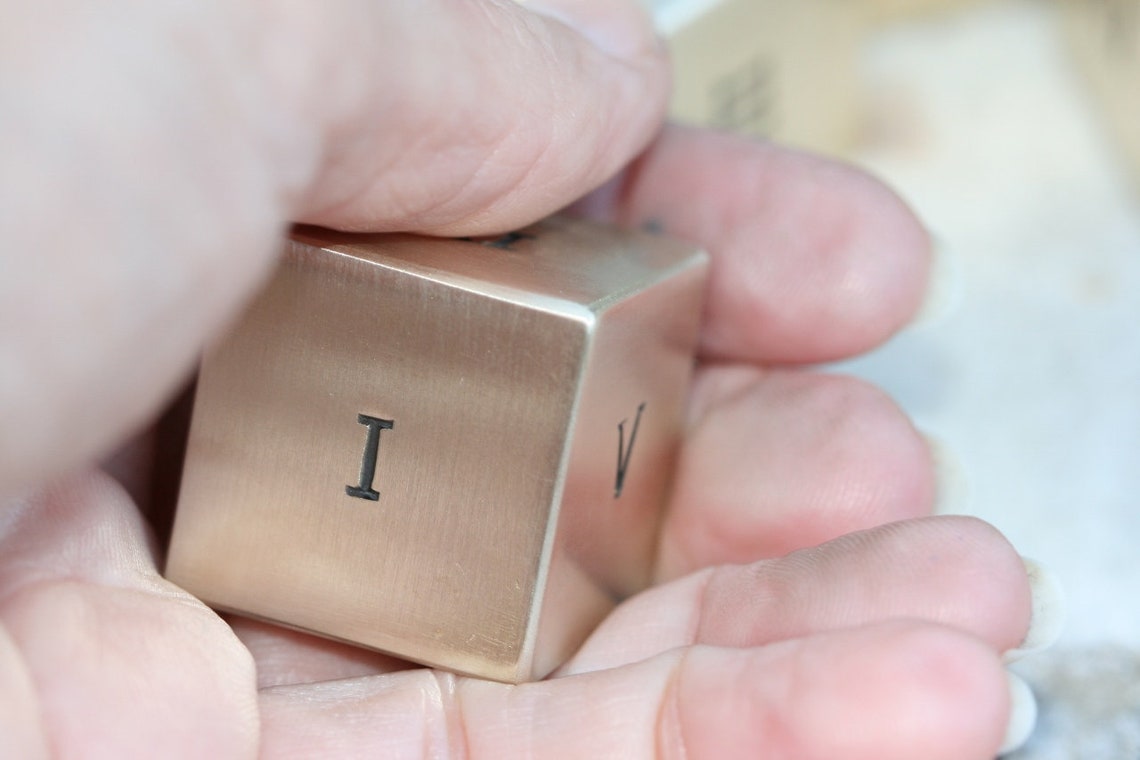 Brass Dice Big Brass Game Dice SOLID Brass Game Dice - Etsy