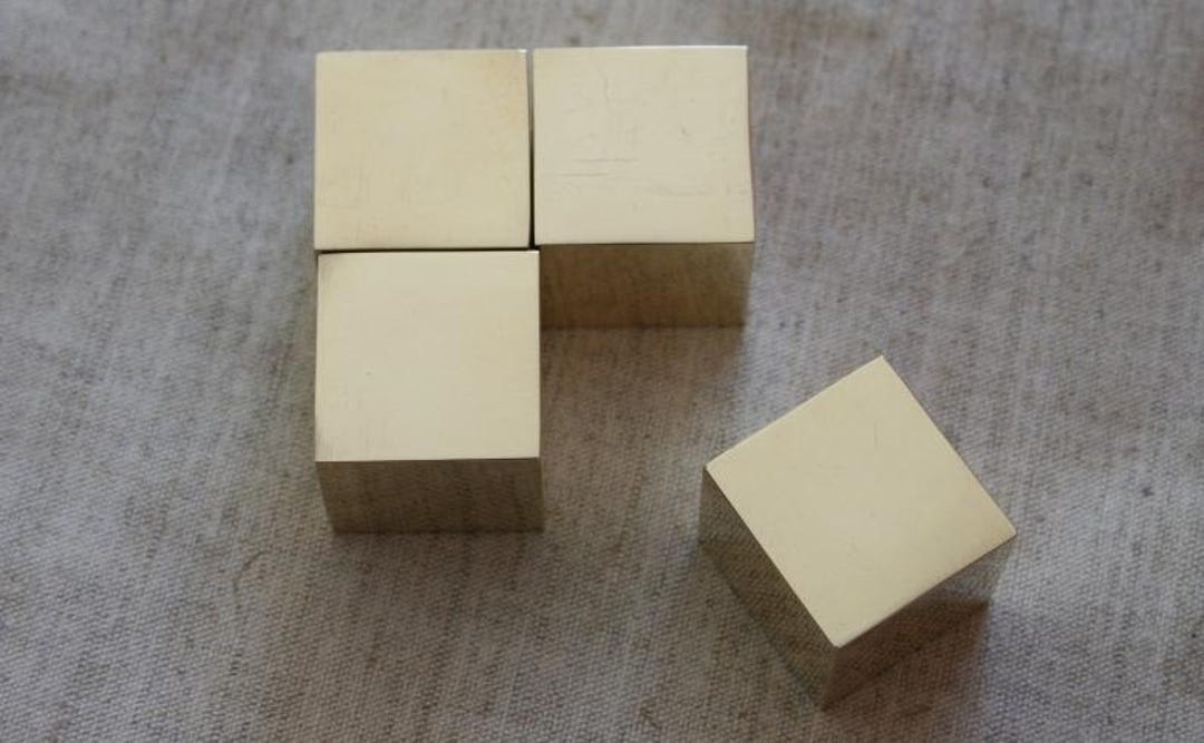 Personalized Gift, SOLID Brass Cube, Paperweight Cube, 2.5 Cm Brass Cube, Brass Bookmark, New ...