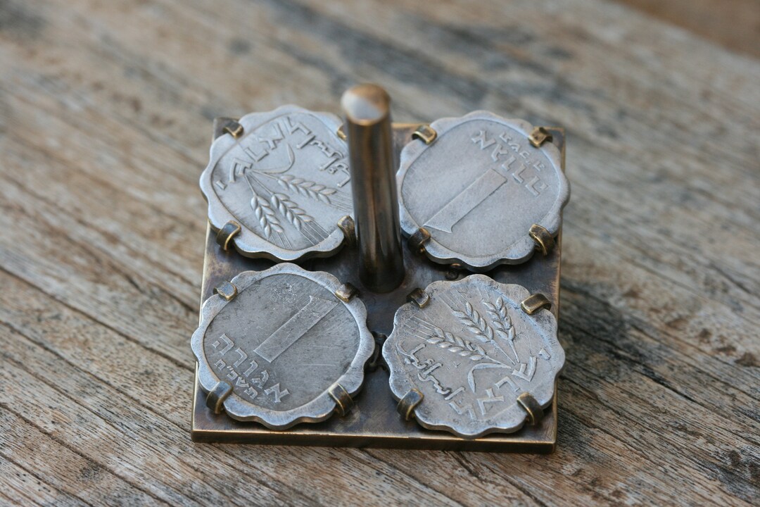 Square Dreidel, Dreidel, FREE SHIPPING Brass Spinning Toy, Brass ...