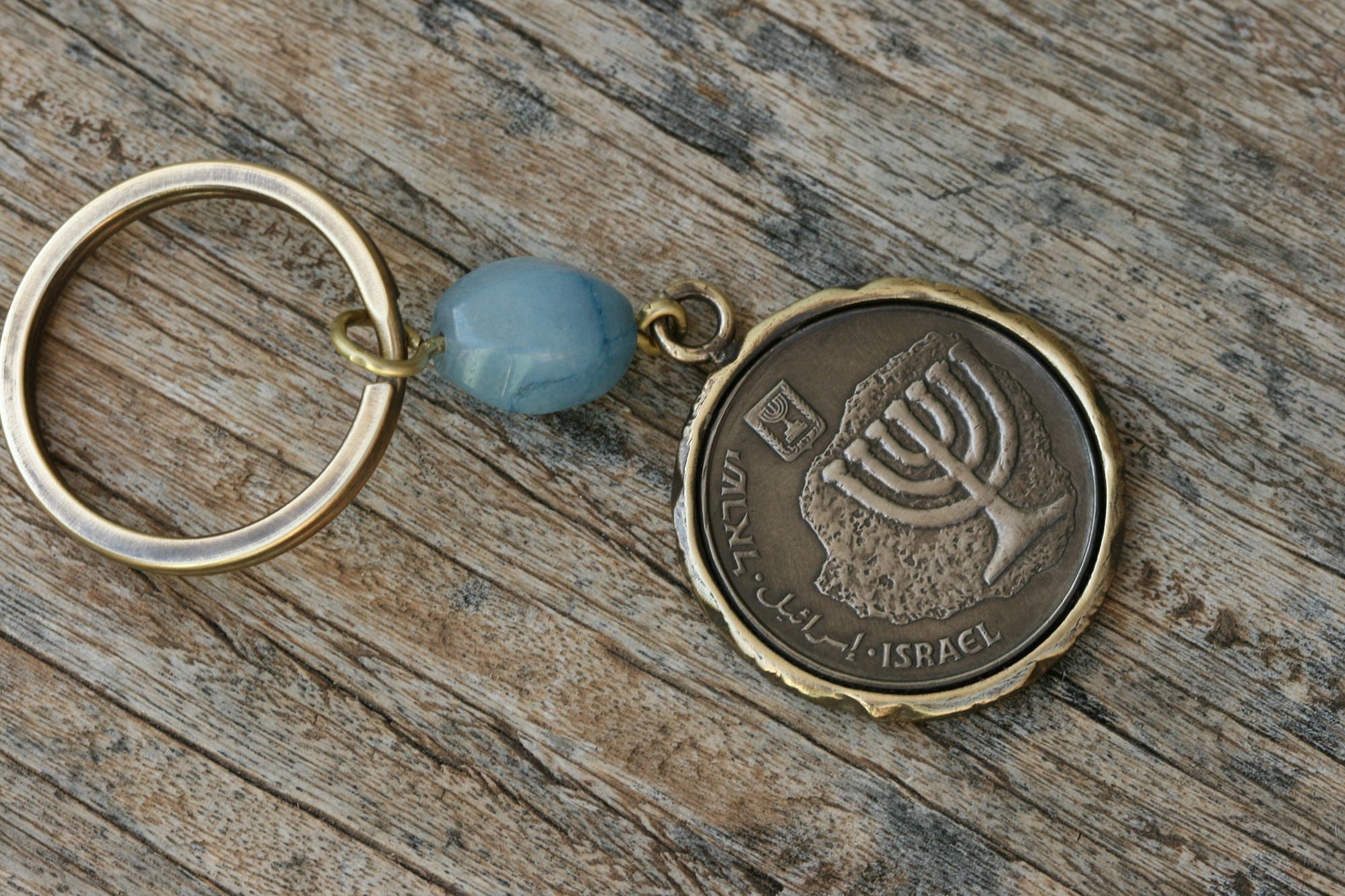 Key Holder, Israeli Hundred Shekalim Keychain, Old Israeli Money ...