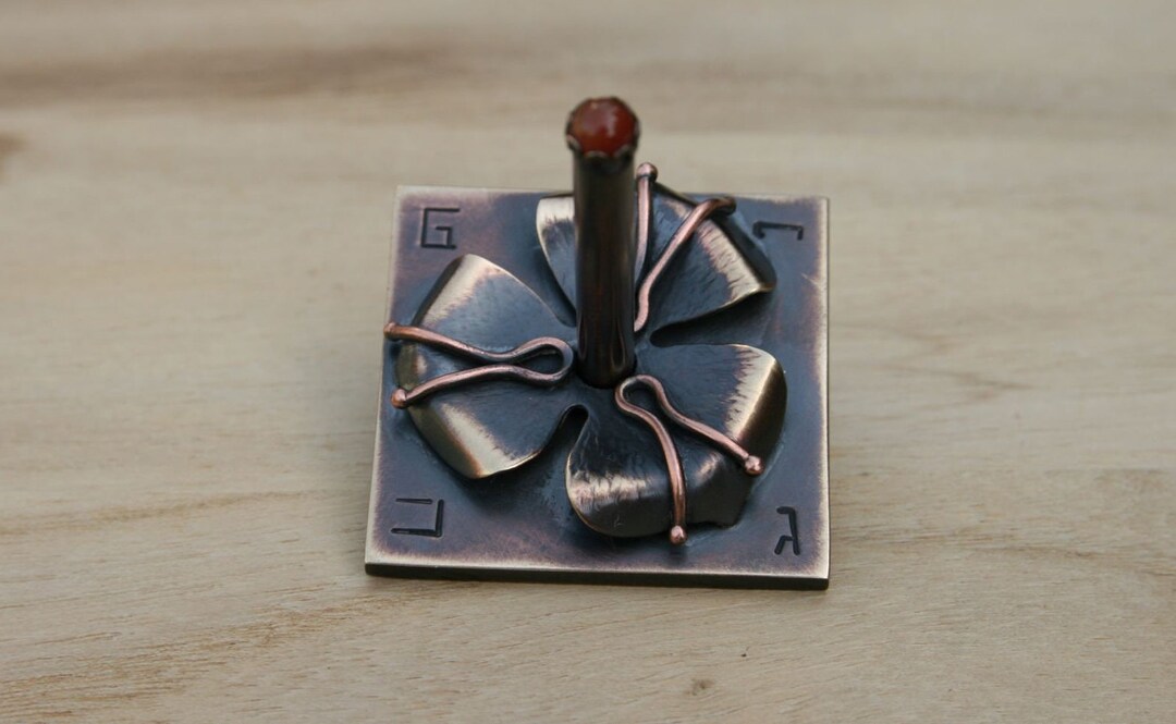 Square Dreidel, FREE SHIPPING Brass Spinning Toy, Brass and Copper ...