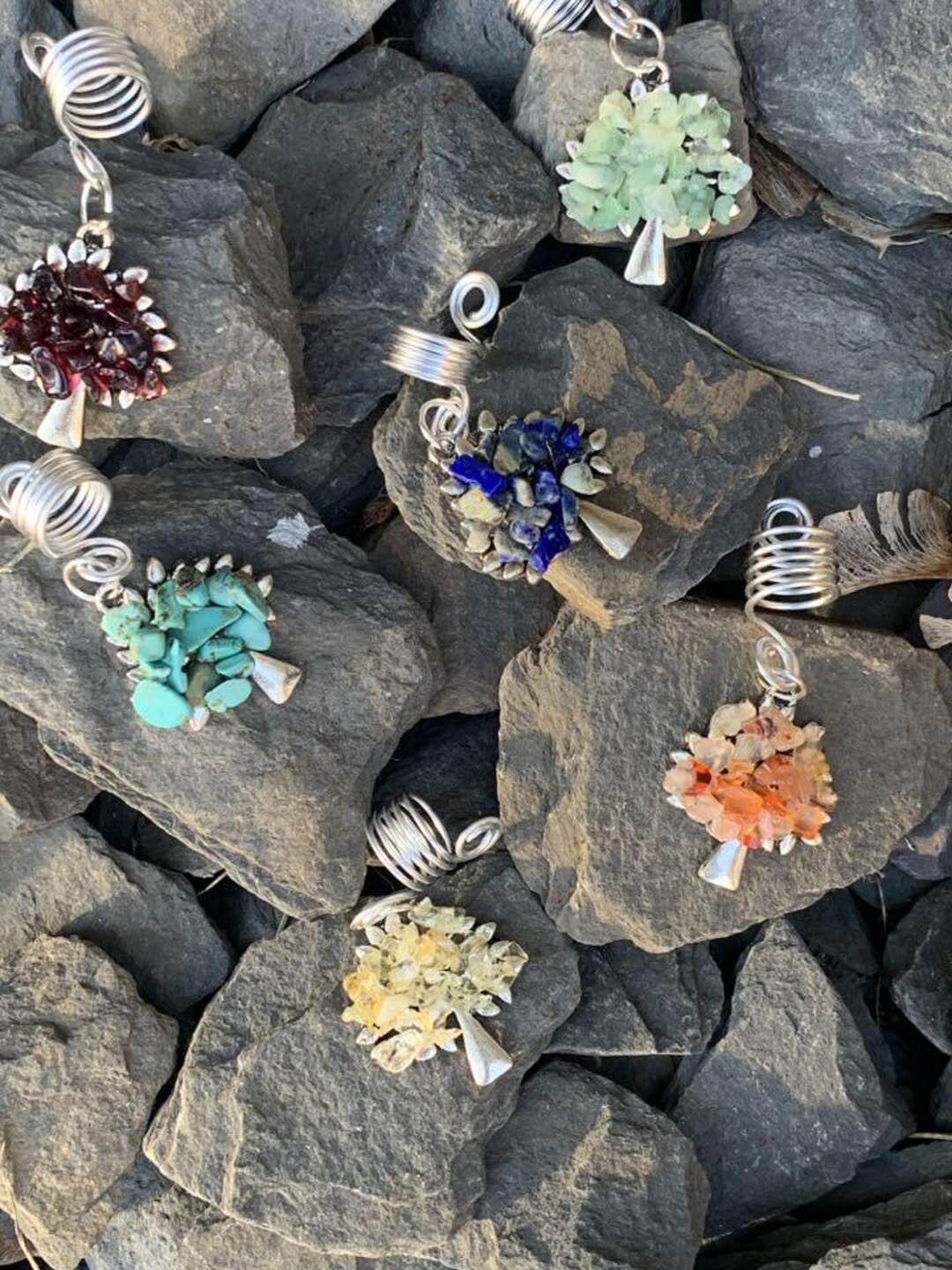 Dreadlock Hair Rasta Tree Life Stone Charms - Etsy